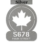 Circle Maple Leaf Address Personalized Metal Sign - monogram metal shop