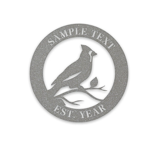 Cardinal Personalized Metal Sign - Monogram Metal Gift Durable Steel ...