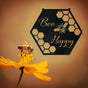 Bee Happy - Bee Hive Metal Sign - monogram metal shop