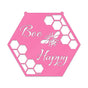 Bee Happy - Bee Hive Metal Sign - monogram metal shop