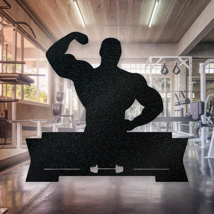 Bodybuilder Monogram - monogram metal shop