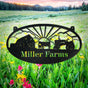 Farm Cows Oval Monogram - monogram metal shop
