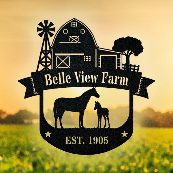 Farm & Ranch Animals Monogram - Farm Life Edition - monogram metal shop