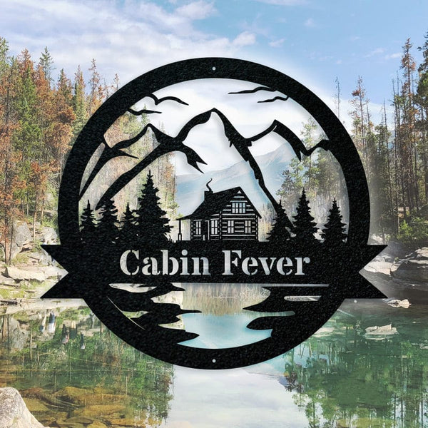 Great Outdoor Cabin Monogram - monogram metal shop