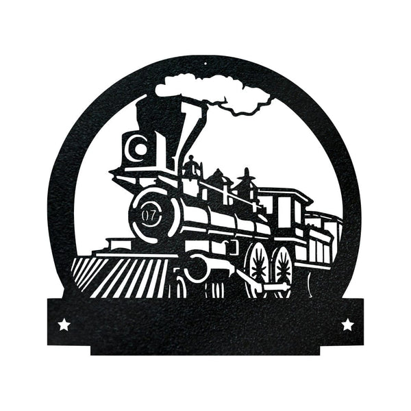 Steam Train Monogram Metal Sign | Monogram Metal Shop - monogram metal shop